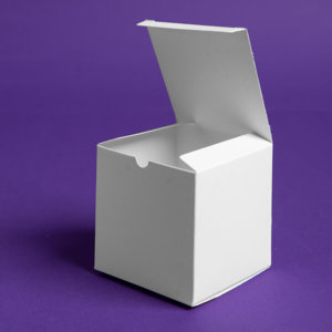 plain folding white color box – The Shape Factory